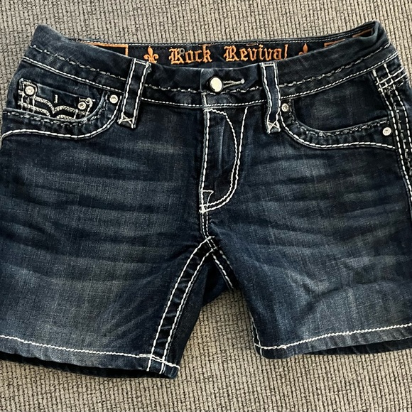 Rock Revival | Shorts | Rock Revival Clover Jean Shorts Sz 28 | Poshmark